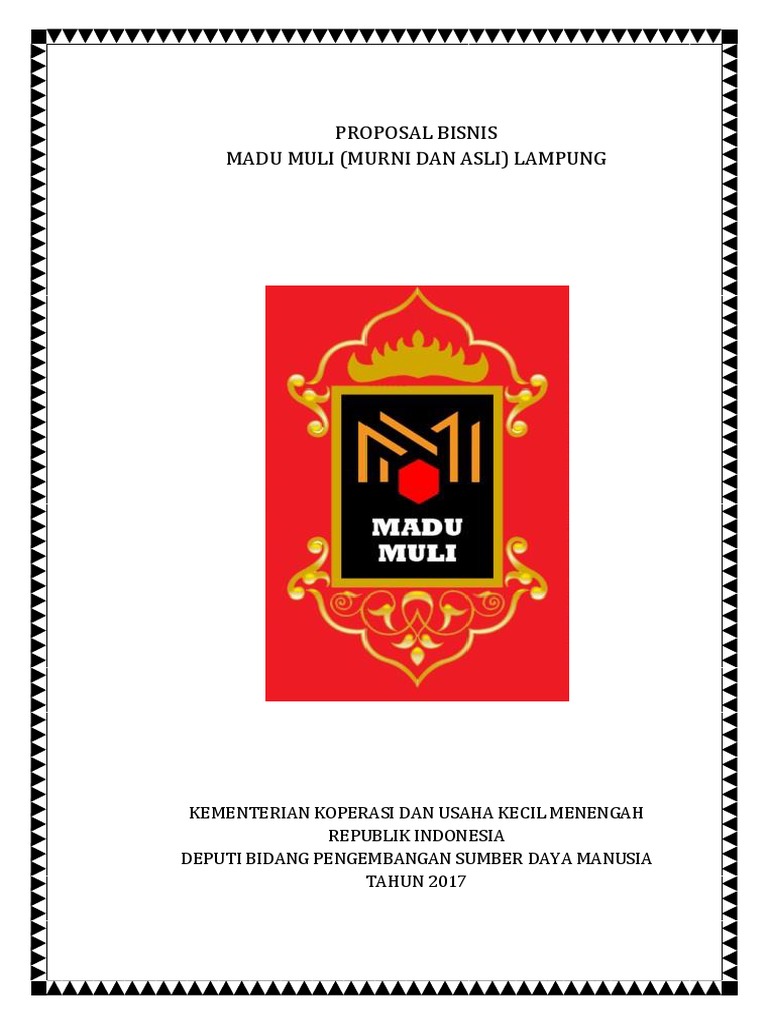 Proposal Madu Muli | PDF