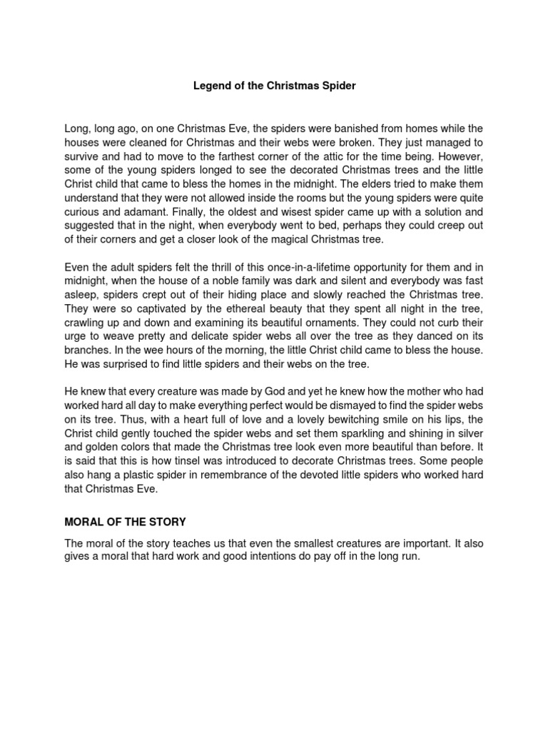 Legend of The Christmas Spider | PDF | Norse Mythology | Germanic Mythology