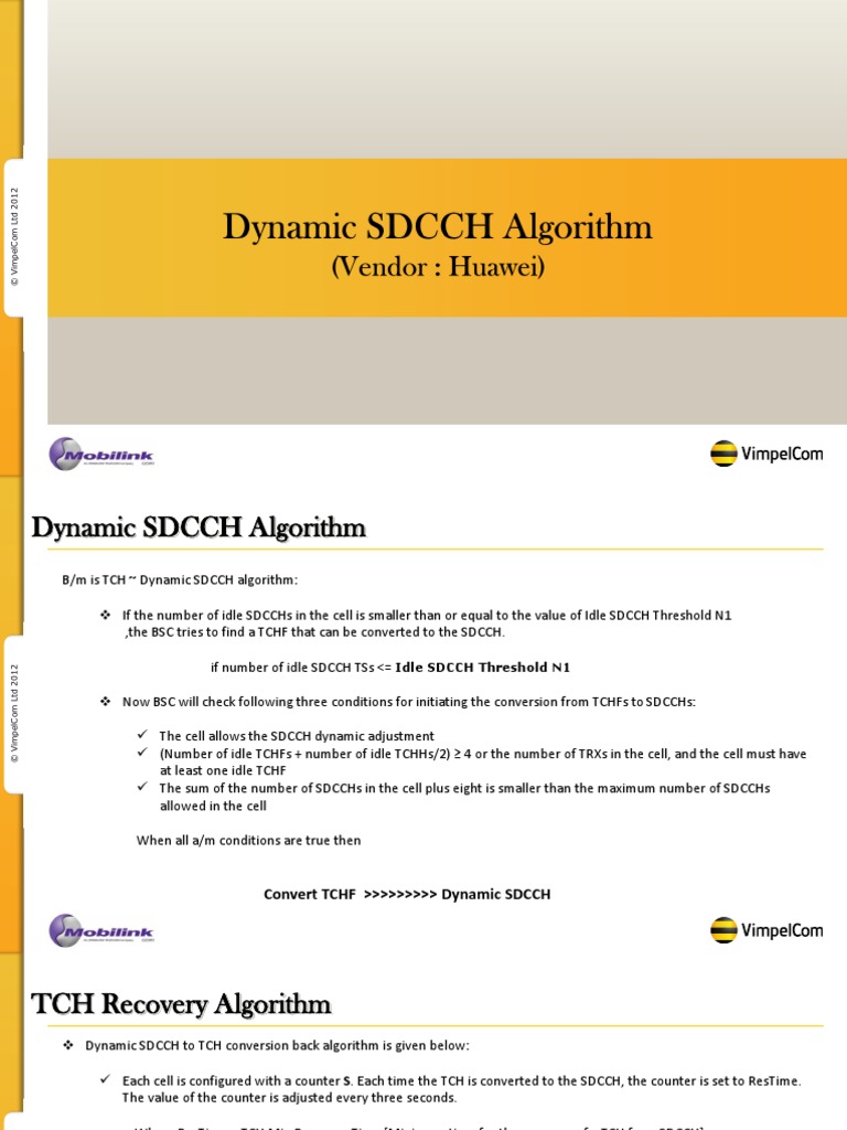 Dynamic SDCCH Algorithm - Huawei | Download Free PDF | Applied Mathematics | Algorithms