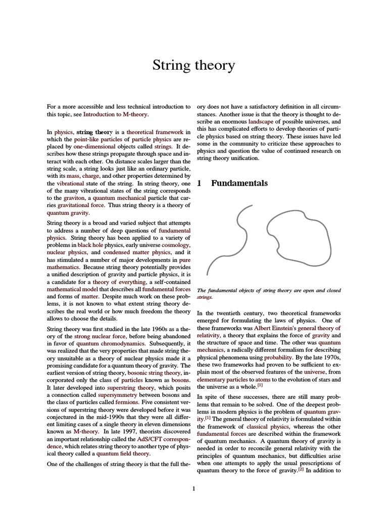 String Theory | PDF | String Theory | Black Hole