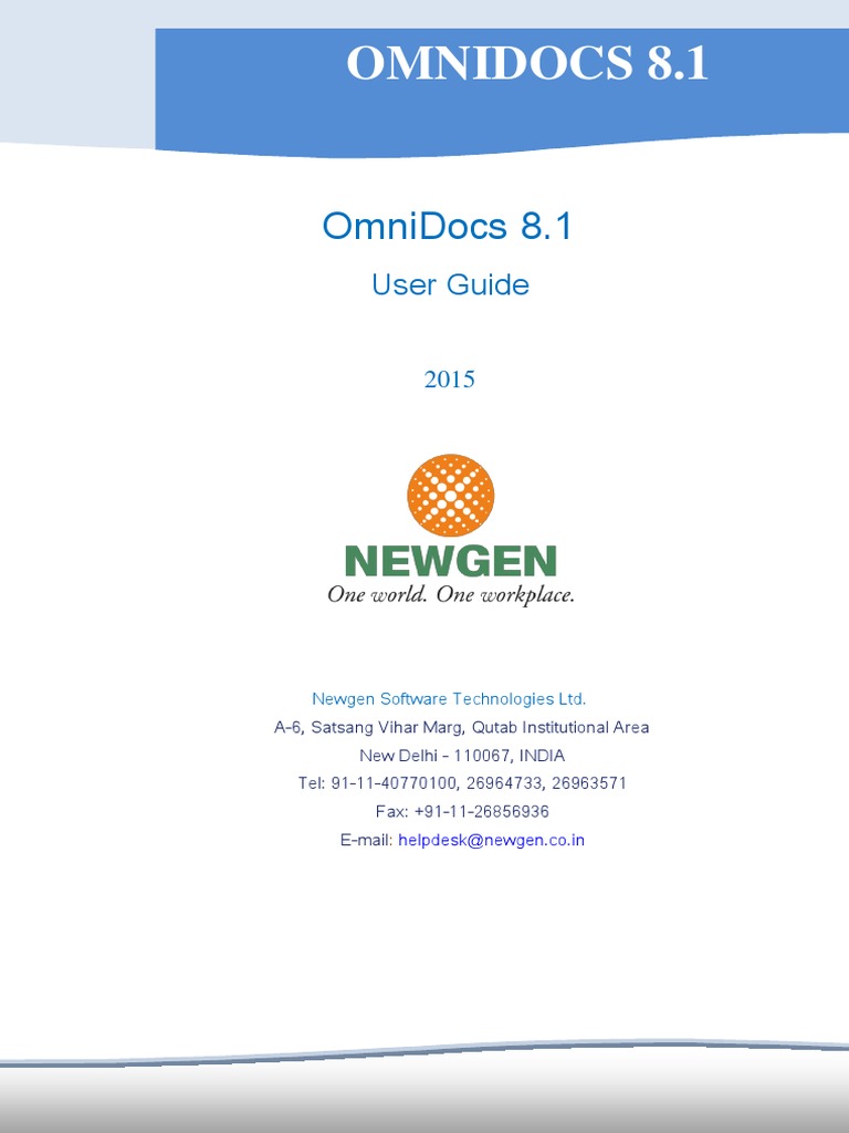 OmniDocs 8.1 Installation and Upgrade Manual | PDF | Search Engine ...