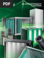 Product Sheet Camfil Megalam HEPA and ULPA Mini Pleat Panel Air Filter ...