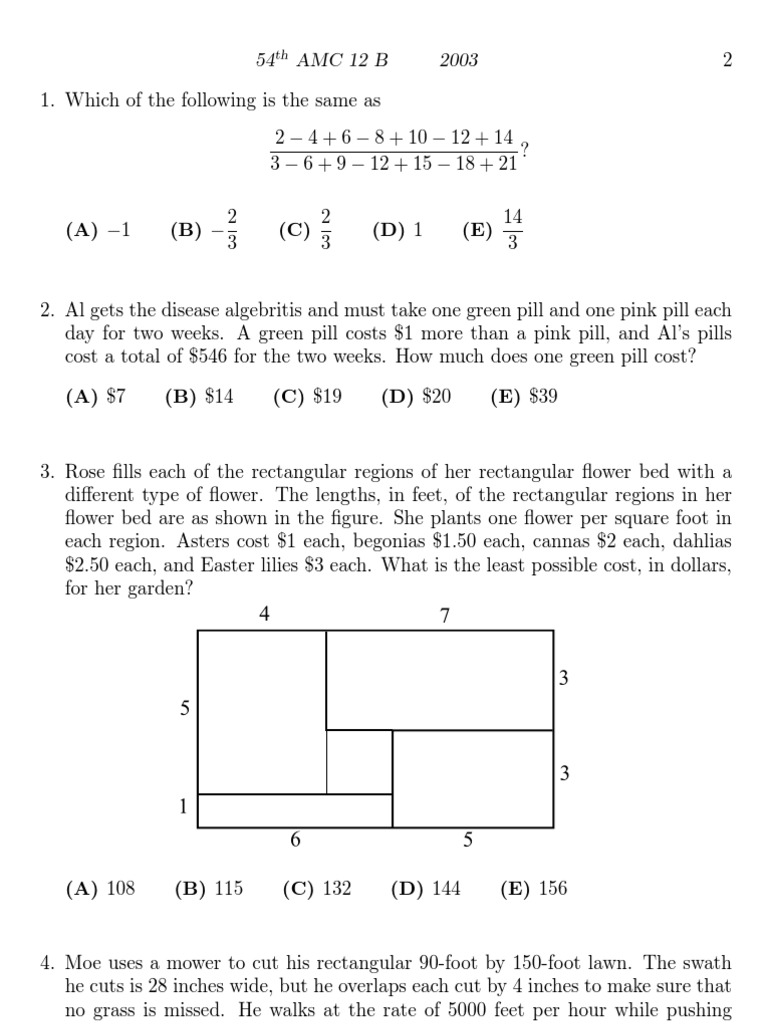 2003 AMC 12B Problems | Area | Logarithm
