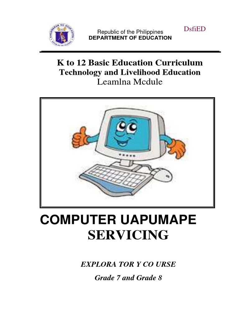 K To 12 PC Hardware Servicing Learning Module | PDF | Electrostatic ...