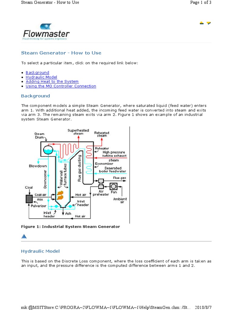 Steam Generator - How To Use: Background | PDF | Boiler | Steam