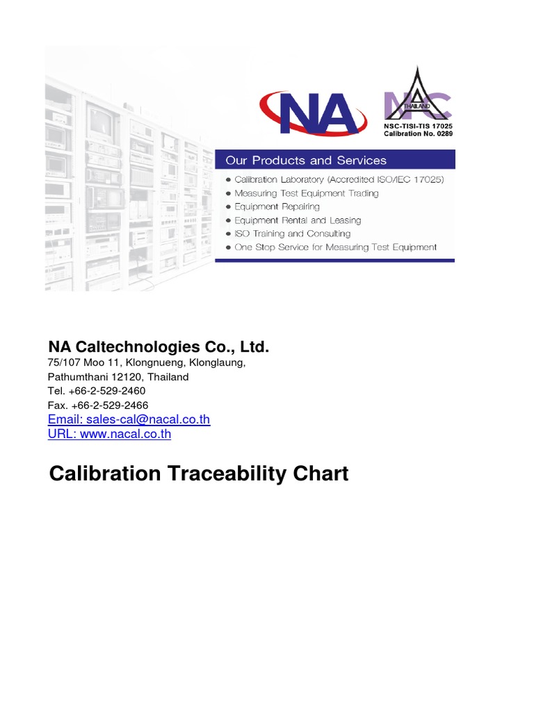 07 Traceability-Chart NACAL 26-Apr-17 | PDF