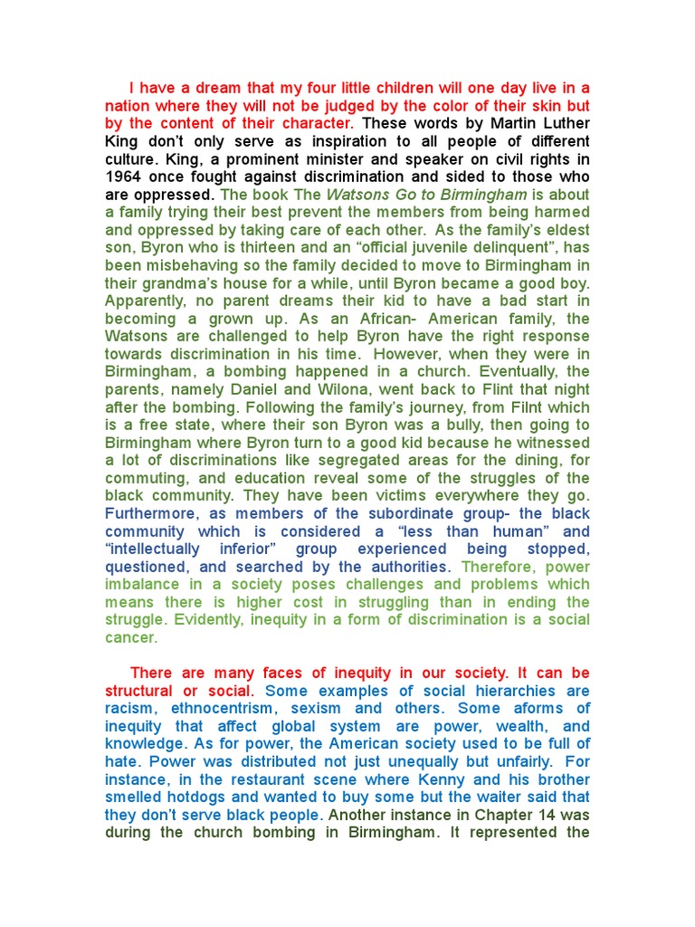 Another Instance in Chapter 14 Was During The Church Bombing in ...