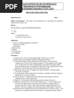 One Point Proctor Compaction Test Procedure | PDF | Natural Materials ...