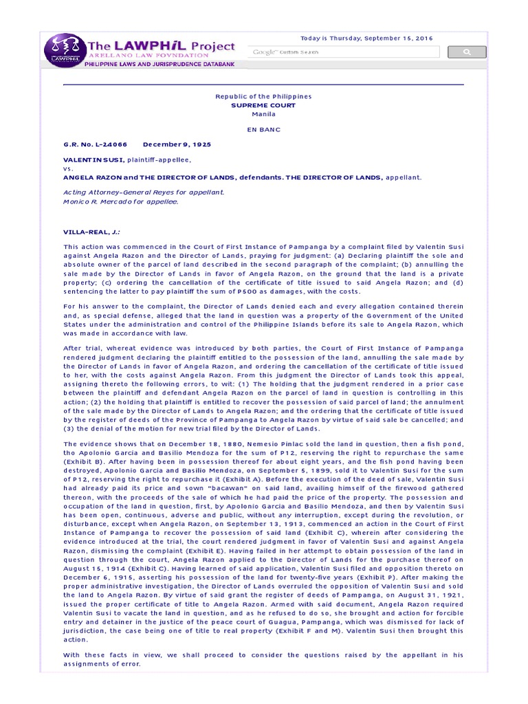 Supreme Court: Acting Attorney-General Reyes For Appellant. Monico R ...