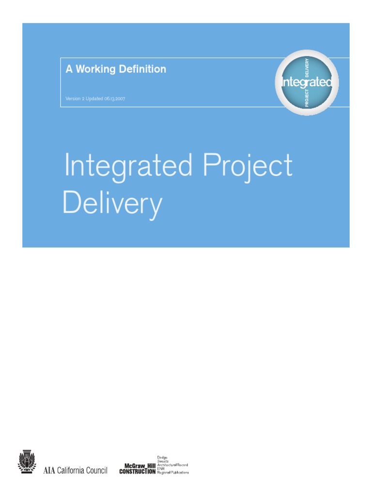 Integrated Project Delivery Definition PDF | PDF | Building Information ...