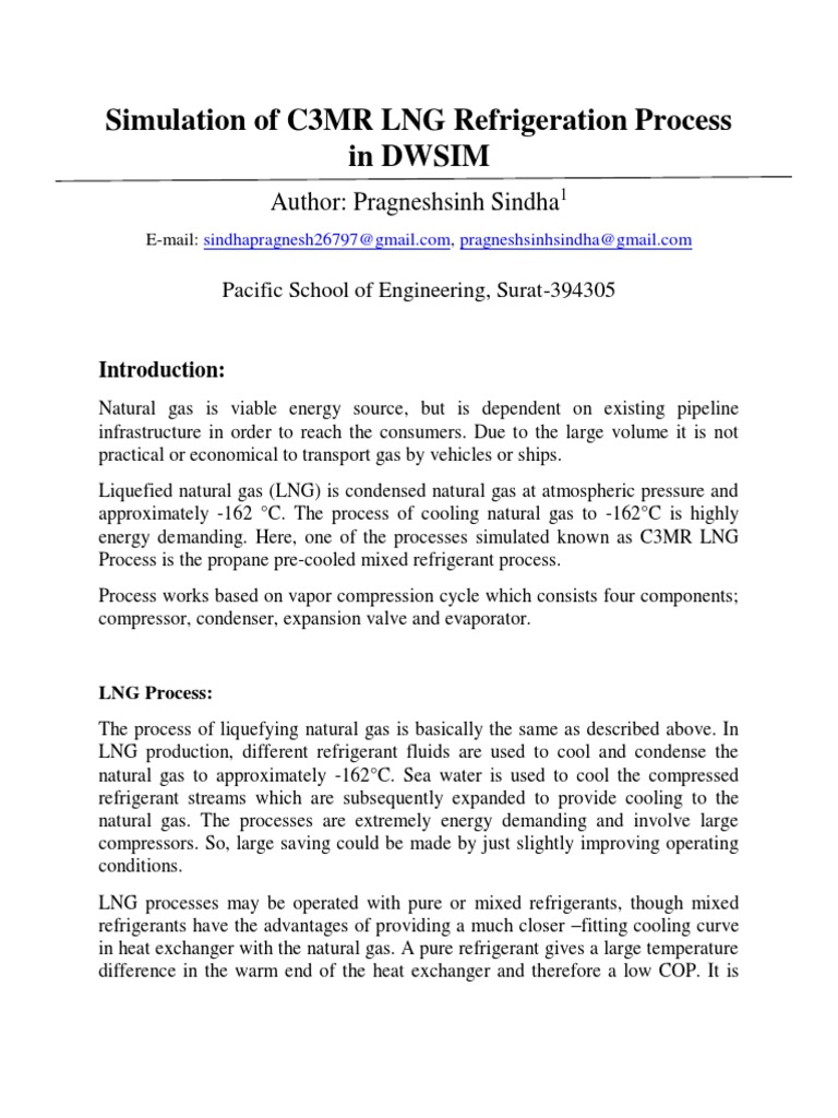 C3MR | PDF | Liquefied Natural Gas | Natural Gas