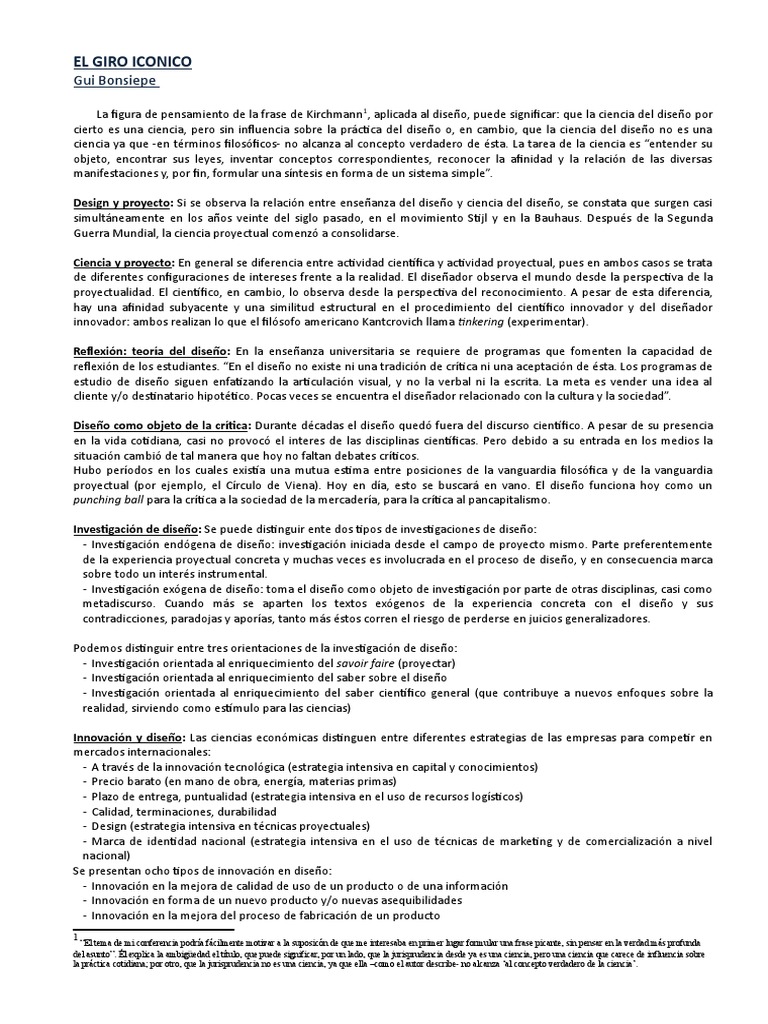 3 - Gui Bonsiepe | Descargar gratis PDF | Diseño | Innovación