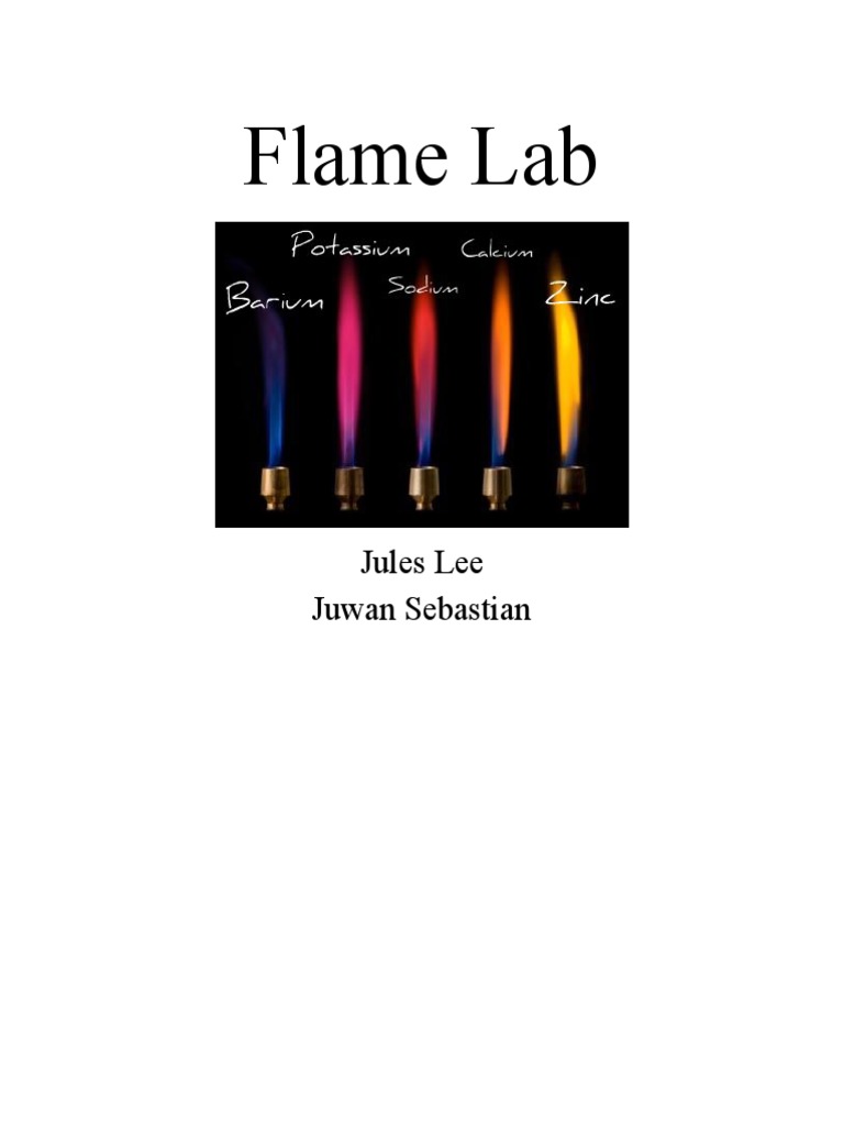 Flame Lab PDF | PDF | Sodium | Hertz
