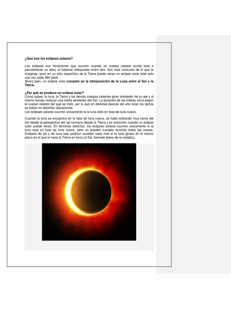 Eclipse Solar | PDF | Eclipse solar | Eclipse