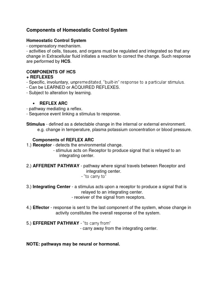 SGD Components of Homeostatic | PDF