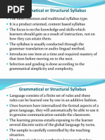 Structural Syllabus | PDF | Grammar | Language Education