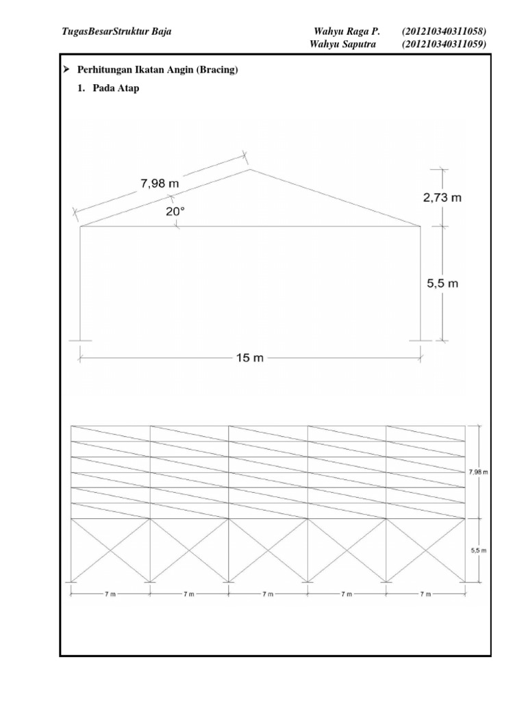 Bracing Atap Dan Dinding | PDF