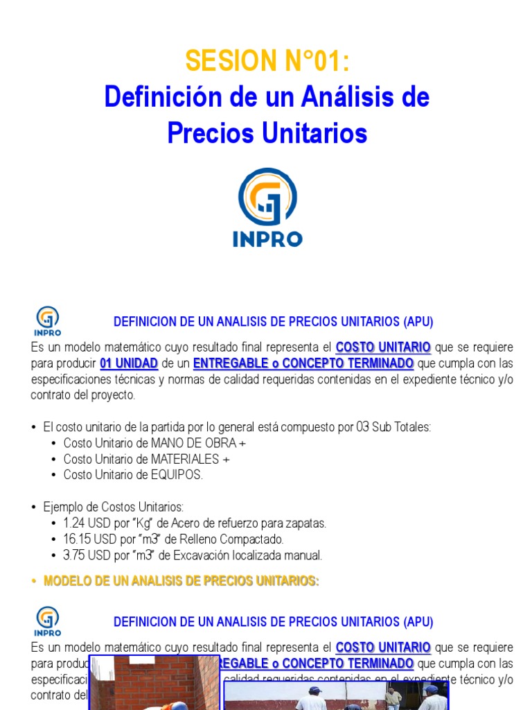Definición de Un Análisis de Precios Unitarios | PDF | Business