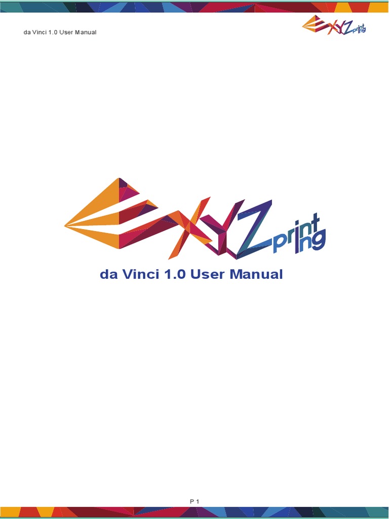 User Manual XYZ Printer | PDF | Printer (Computing) | Calibration