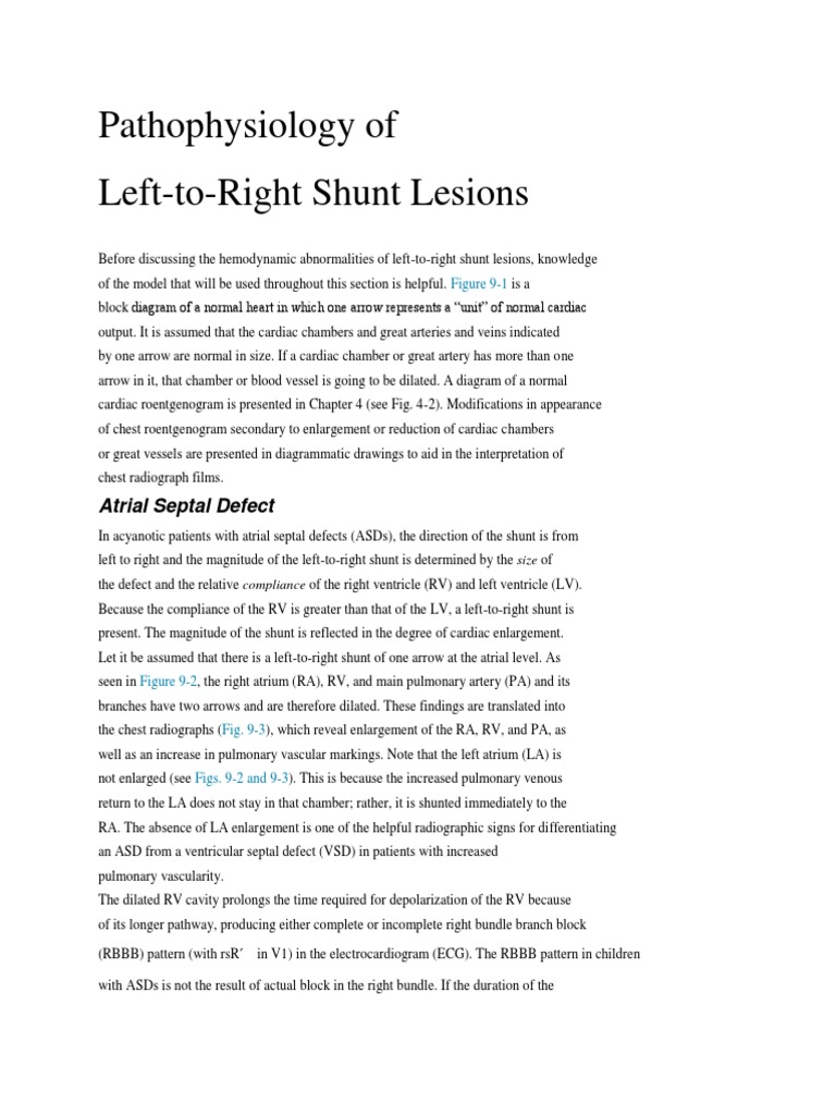 Left To Right Shunt | PDF | Heart Valve | Heart