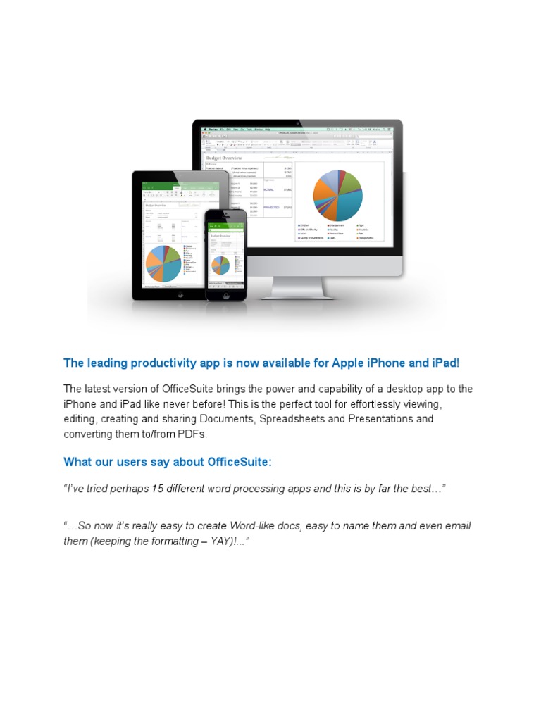 The Leading Productivity App Is Now Available For Apple Iphone and Ipad ...