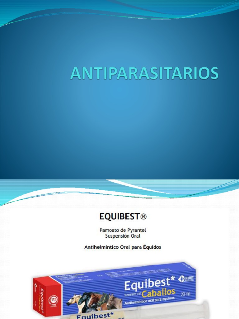 Antiparasitarios | PDF | Caballos | Medicina CLINICA