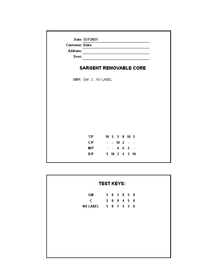 Sargent Sar Pin Calculator | PDF