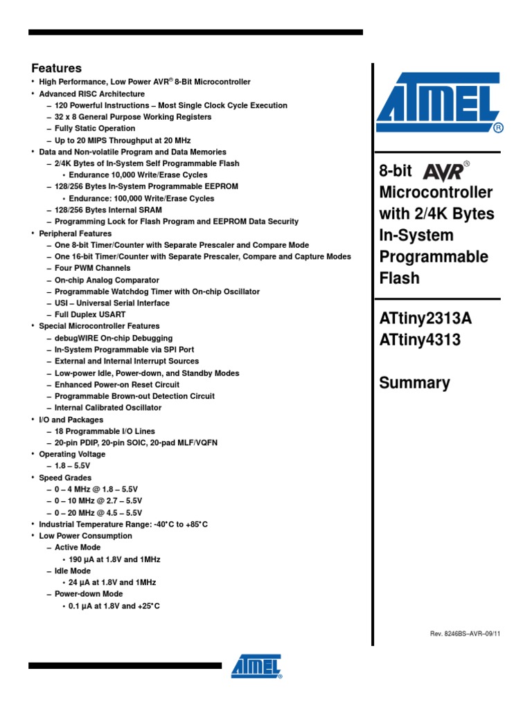 Microcontroller With 24k Bytes In System Programmable Flash Pdf Microcontroller Flash Memory