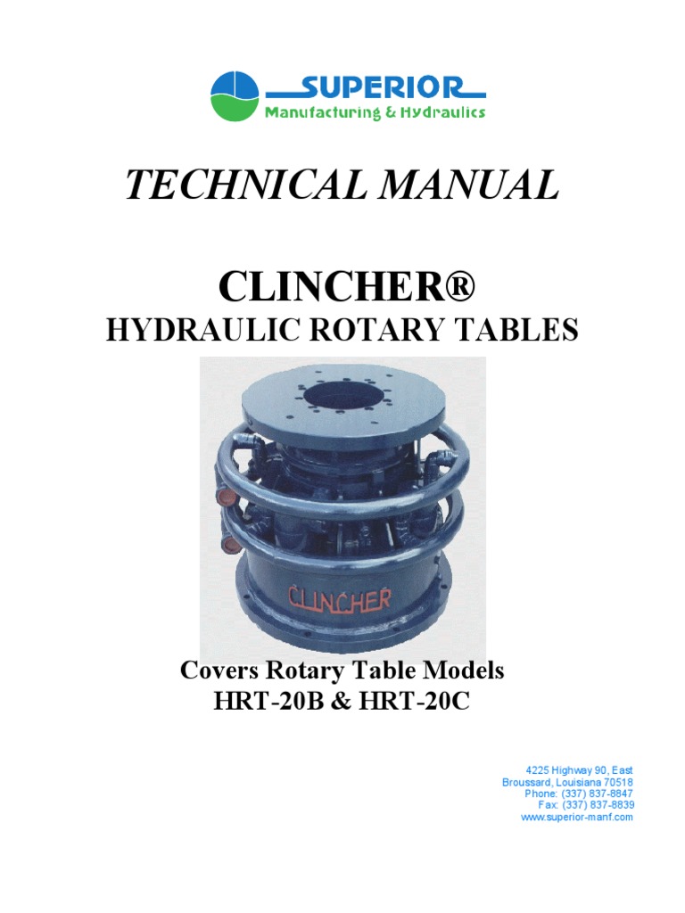 Technical Manual: Clincher® | PDF | Valve | Electric Motor