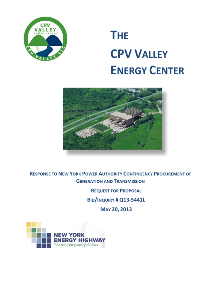 The CPV Valley Energy Center - 2013 RFP | PDF | Electricity Generation ...