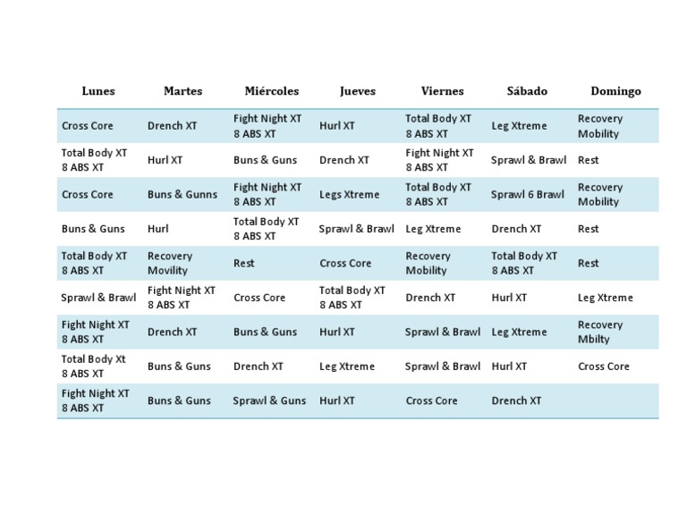 Calendario TAP OUT XT 2 | PDF