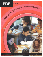 Words Their Way HW Sample PDF | PDF