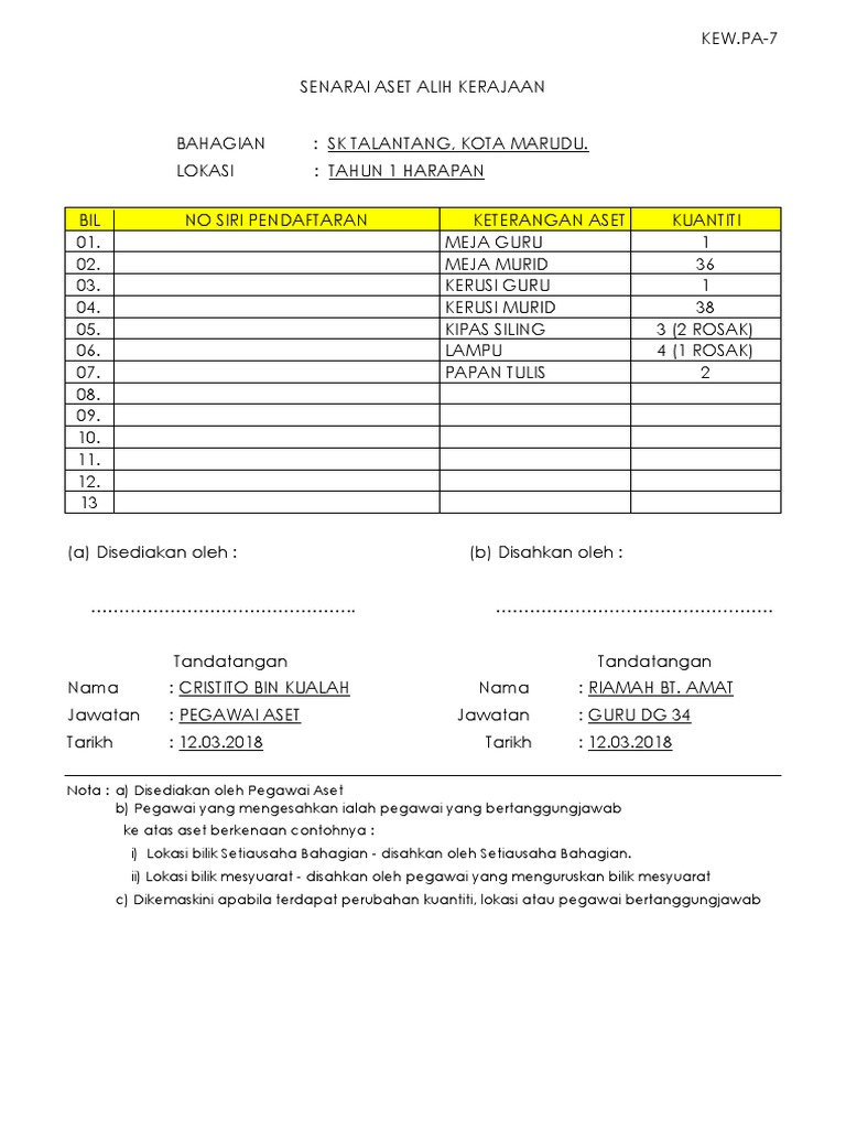KEW - PA - 7 (Kelas) | PDF