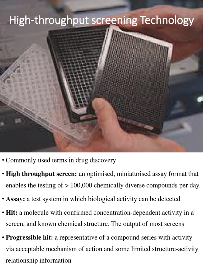 High Throughput Screening | PDF | High Throughput Screening | Drug ...