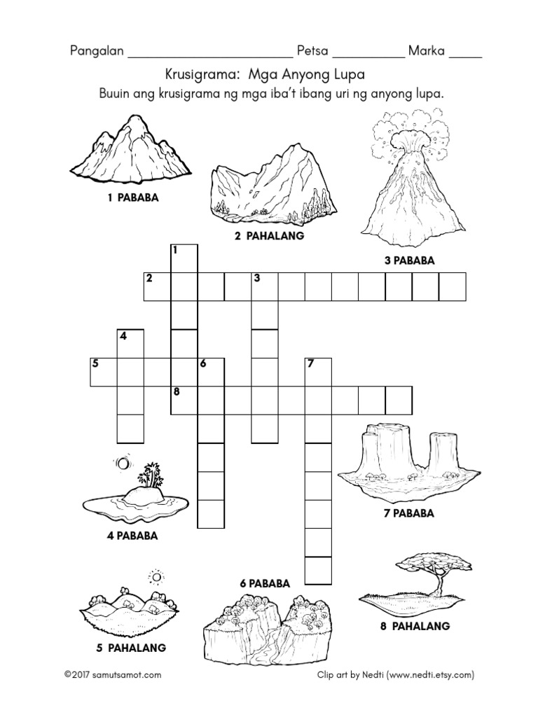 Krusigrama Anyong Lupa | PDF