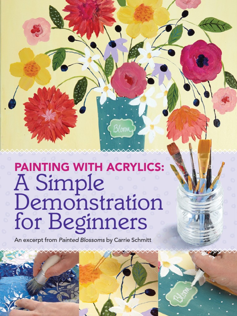 A Simple Demonstration For Beginners: Painting With Acrylics | PDF ...