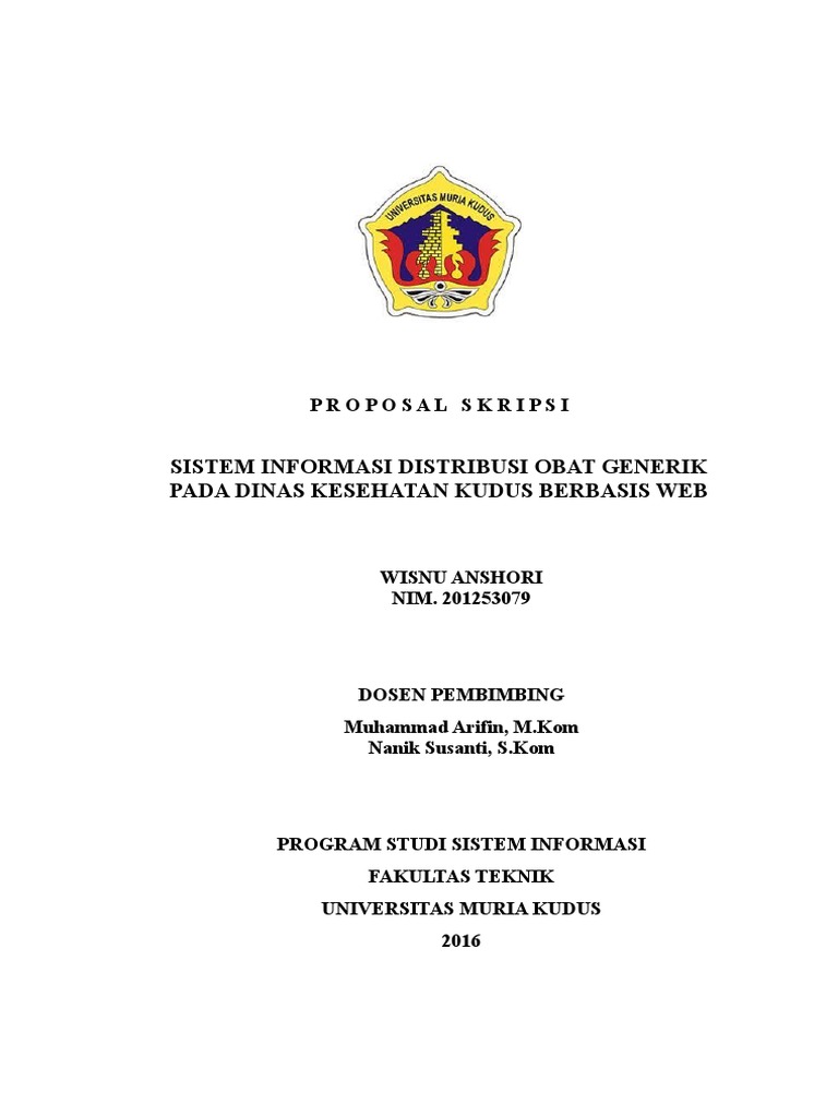 Proposal Skripsi 1 | PDF