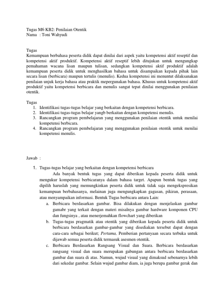 Tugas M6 KB2 PDF | PDF
