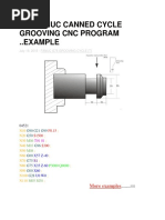 CNC Fanuc G73 Pattern Repeating Cycle CNC | PDF