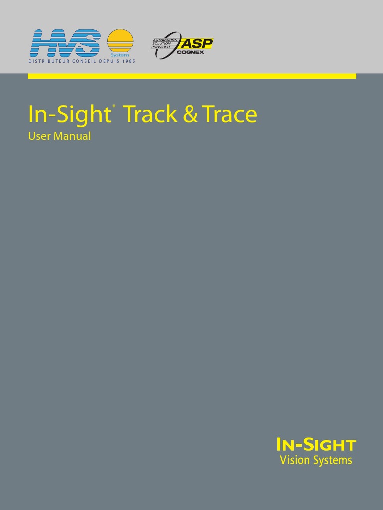 In-Sight Track & Trace: User Manual | PDF | User Interface ...