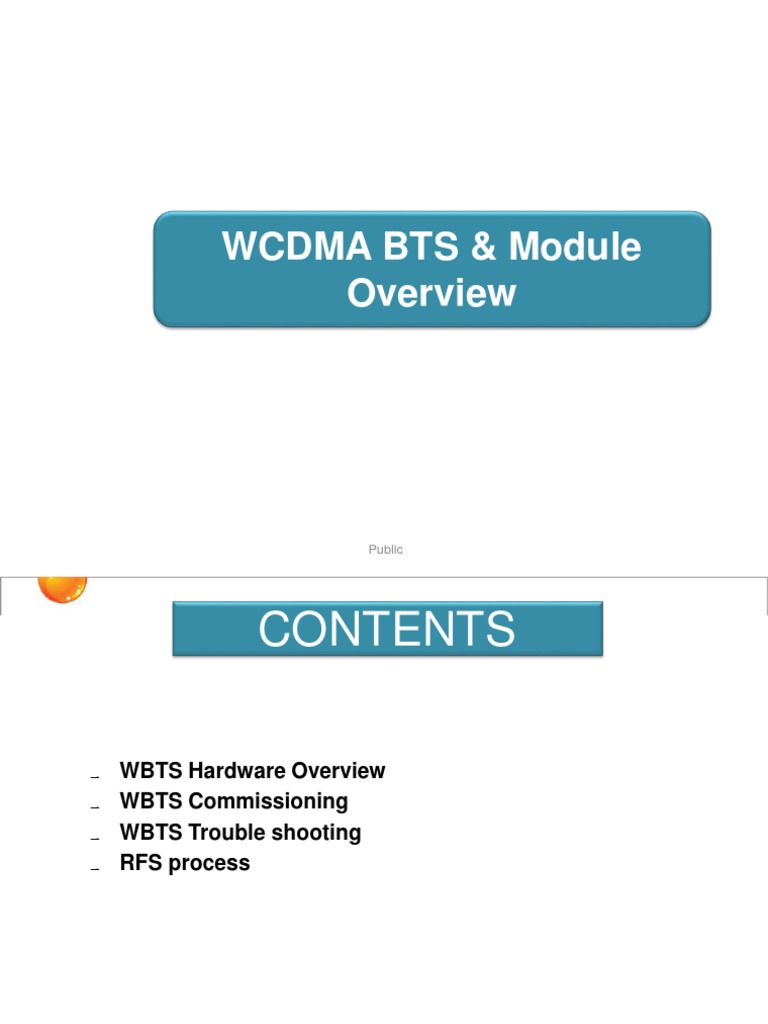 WCDMA BTS and Module Overview | PDF | High Speed Packet Access ...