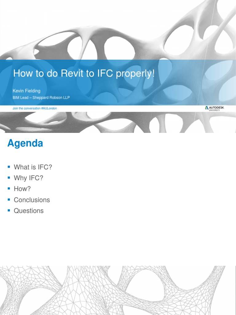 How To Do Revit To IFC Properly | PDF | Autodesk Revit | Building ...