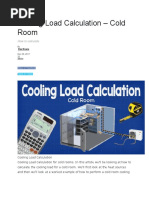 Cold Storage Layout | PDF | Refrigeration | Freeze Drying