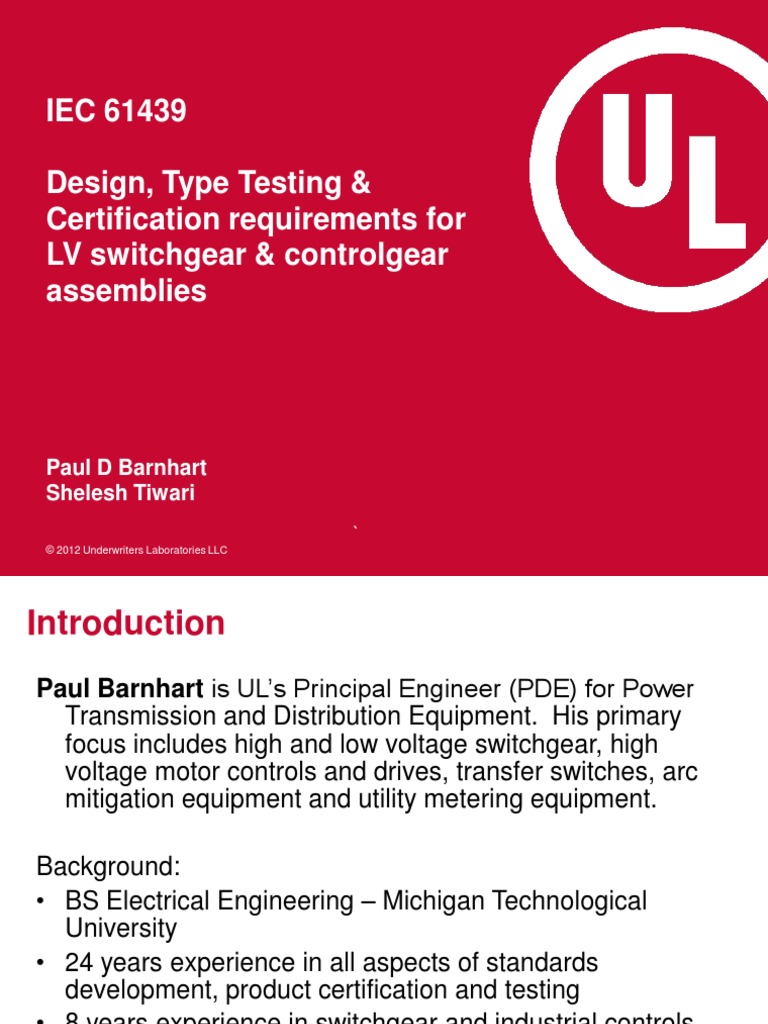 IEC 61439 | Verification And Validation | International ...