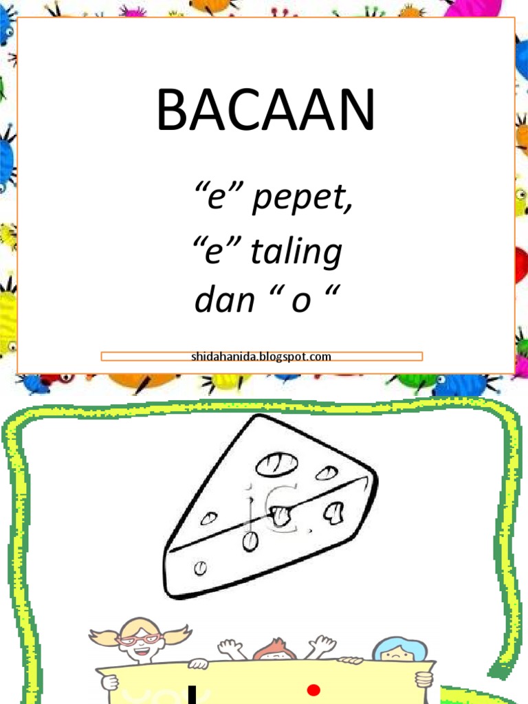 Bacaan e Pepet, e Taling & o | PDF