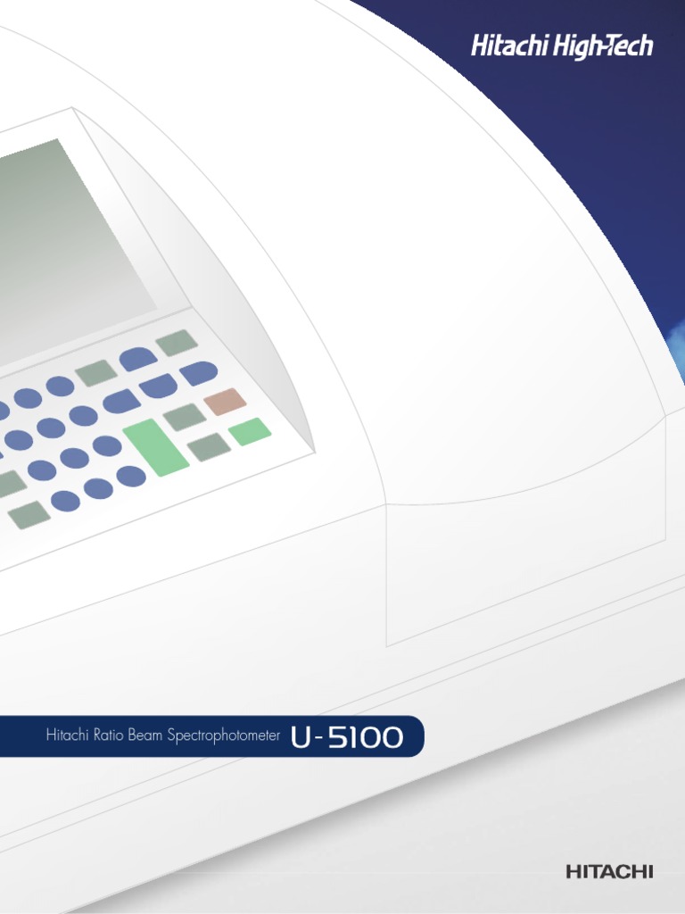U-5100 Brochure PDF | PDF | Spectrophotometry | Absorbance