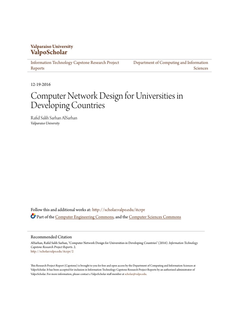Computer Network Design For Universities in Developing Countries | PDF ...