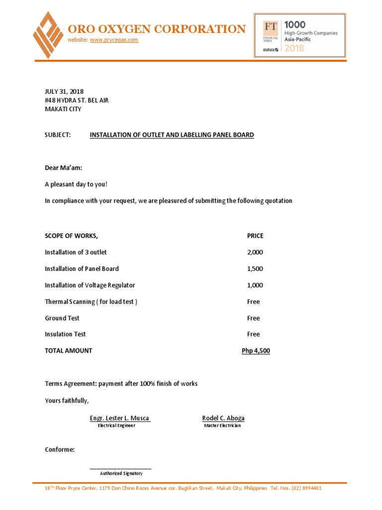 quotation-for-side-job-pdf