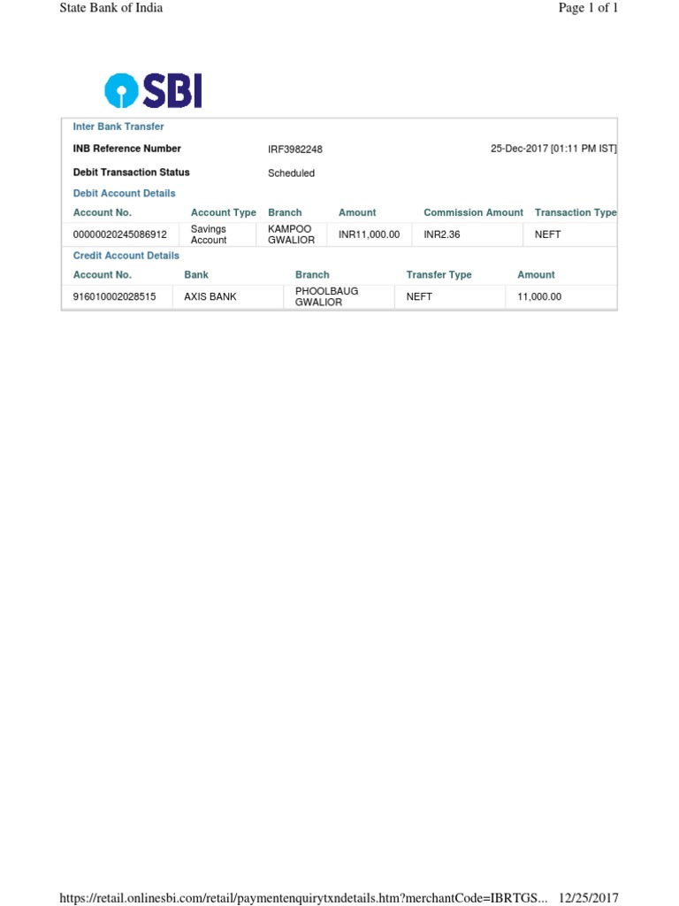 Https Retail - Onlinesbi.com Retail Paymentenquirytxndetails | PDF | Law