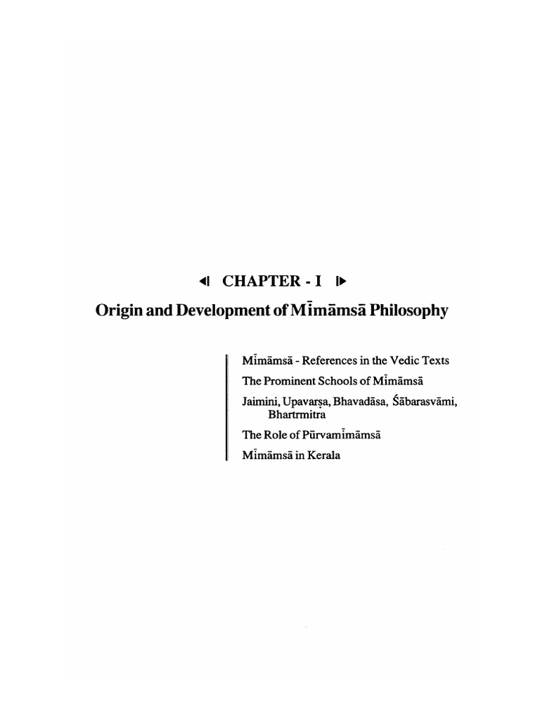 The Development and Influence of the Mimamsa School of Indian ...